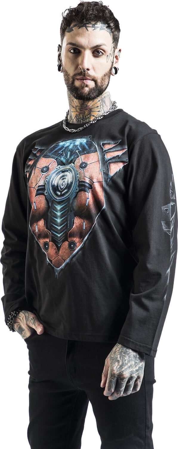 Cyber Skin | Spiral Tričko s dlouhým rukávem | EMP