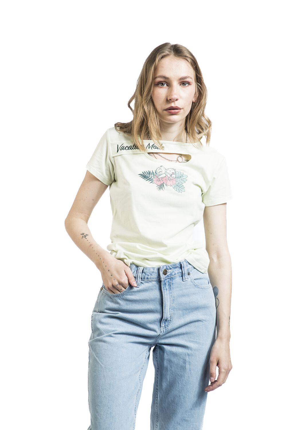 Stitch - Flowers | Lilo & Stitch Tričko | EMP