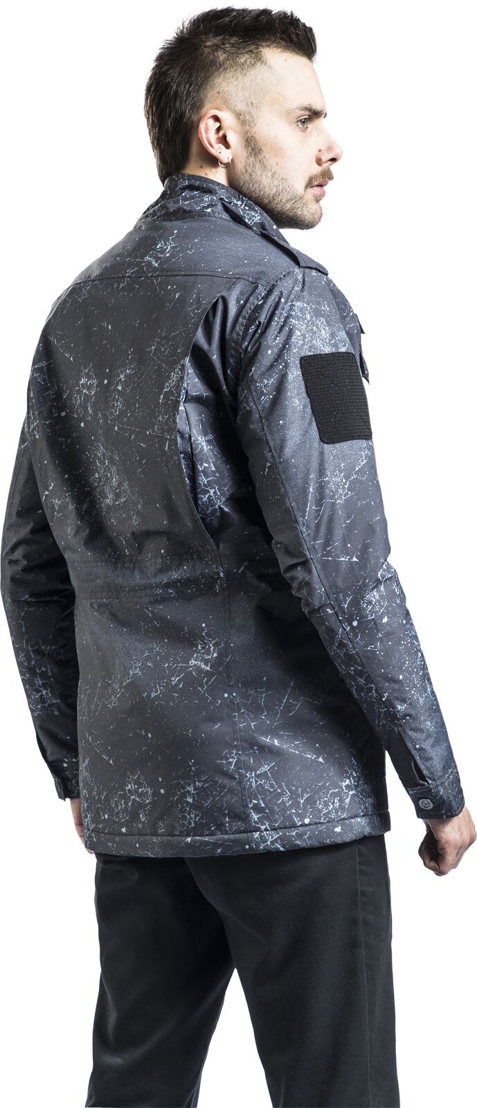 Přechodní bunda s různými nášivkami | Rock Rebel by EMP Přechodní bundy ...